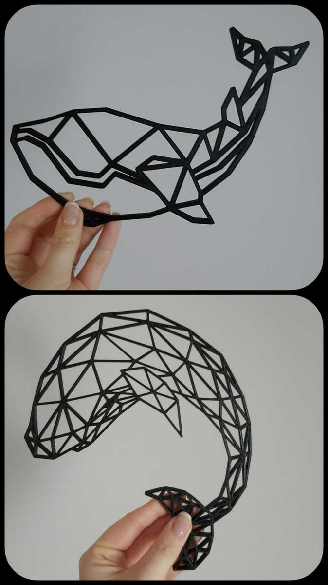 Geometric Orca Killer Whales Two Pack Wall Art Decor Hanging Decoratio ...