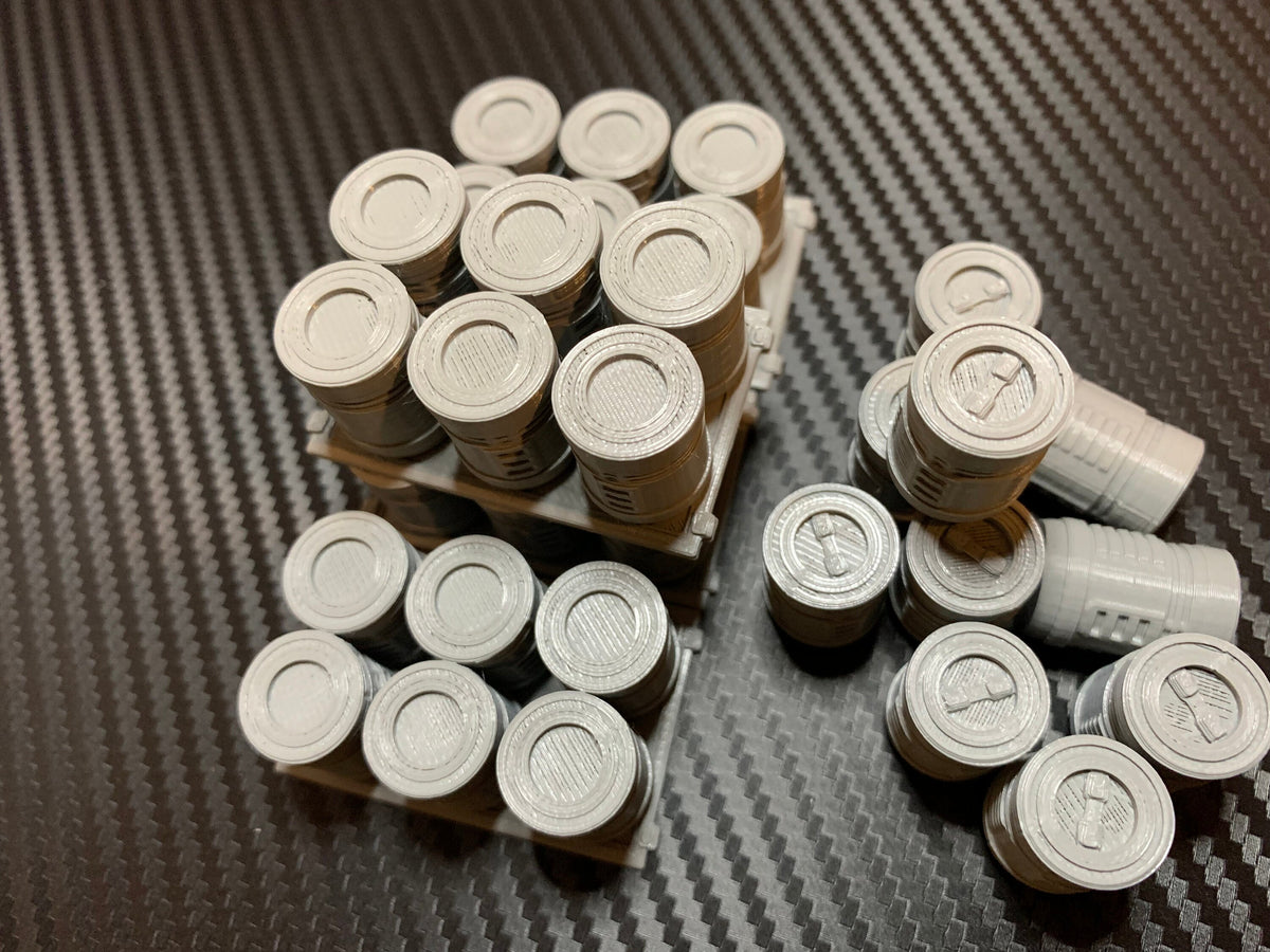 Tycho Starport Oil Drums Barrels Containers Terrain Scenery SciFi Warg ...