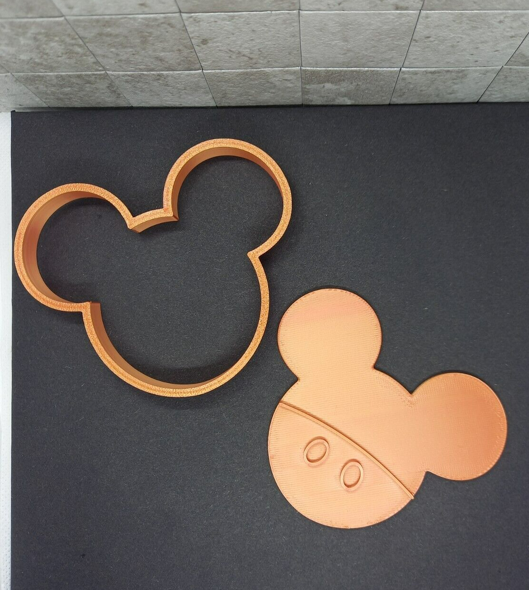 Mickey Mouse Cookie Cutter 3D Printed Biscuit Stamp Fondant Icing Cake ...