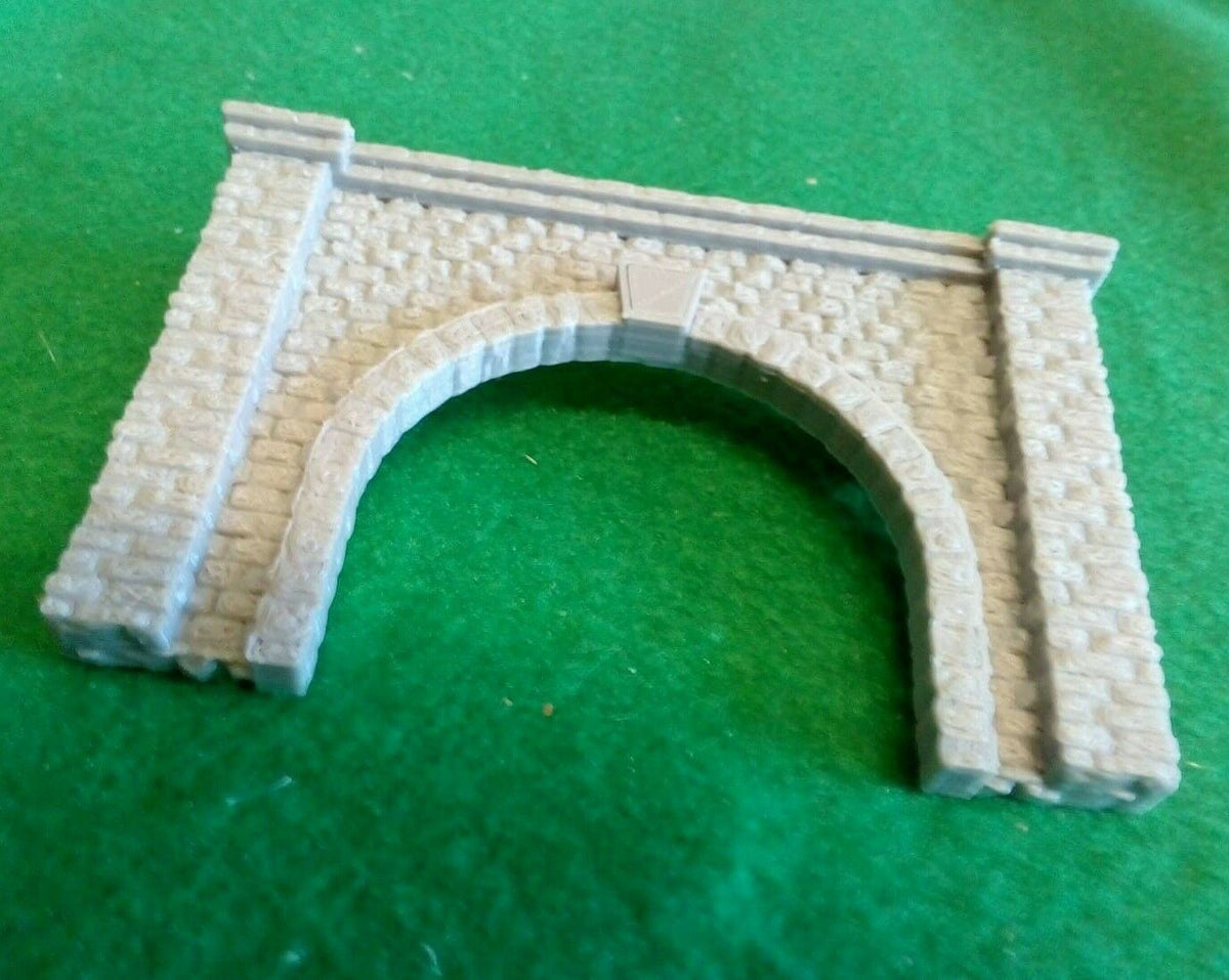 TT120 Gauge Twin Track Tunnel Portal Model Train Portal Entrance Stone ...