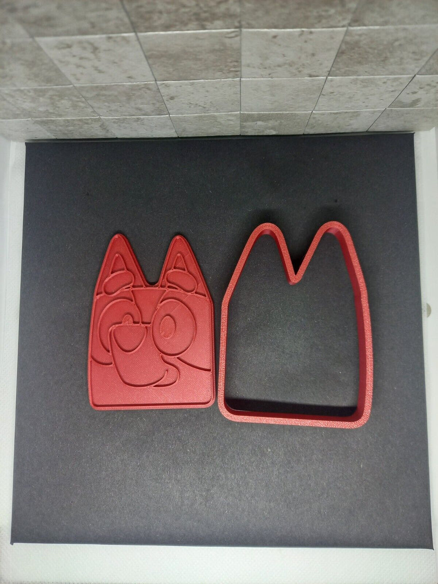 Bluey Head Cookie Cutter 3D Printed Biscuit Stamp Fondant Icing Cake D ...