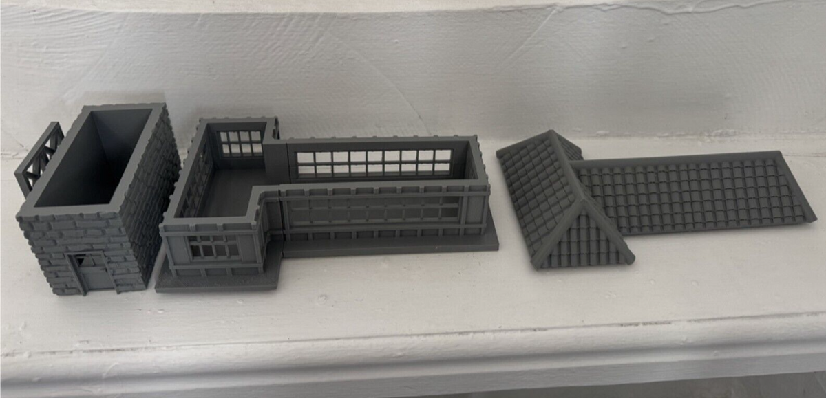 28mm Railway Signal Box Building Wargaming Terrain Railroad Hut Model ...