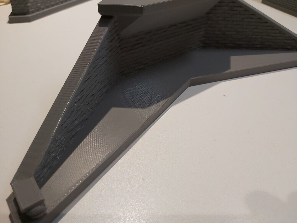OO Gauge Side End Twin Track Bridge Support Pier for Model Railway ...