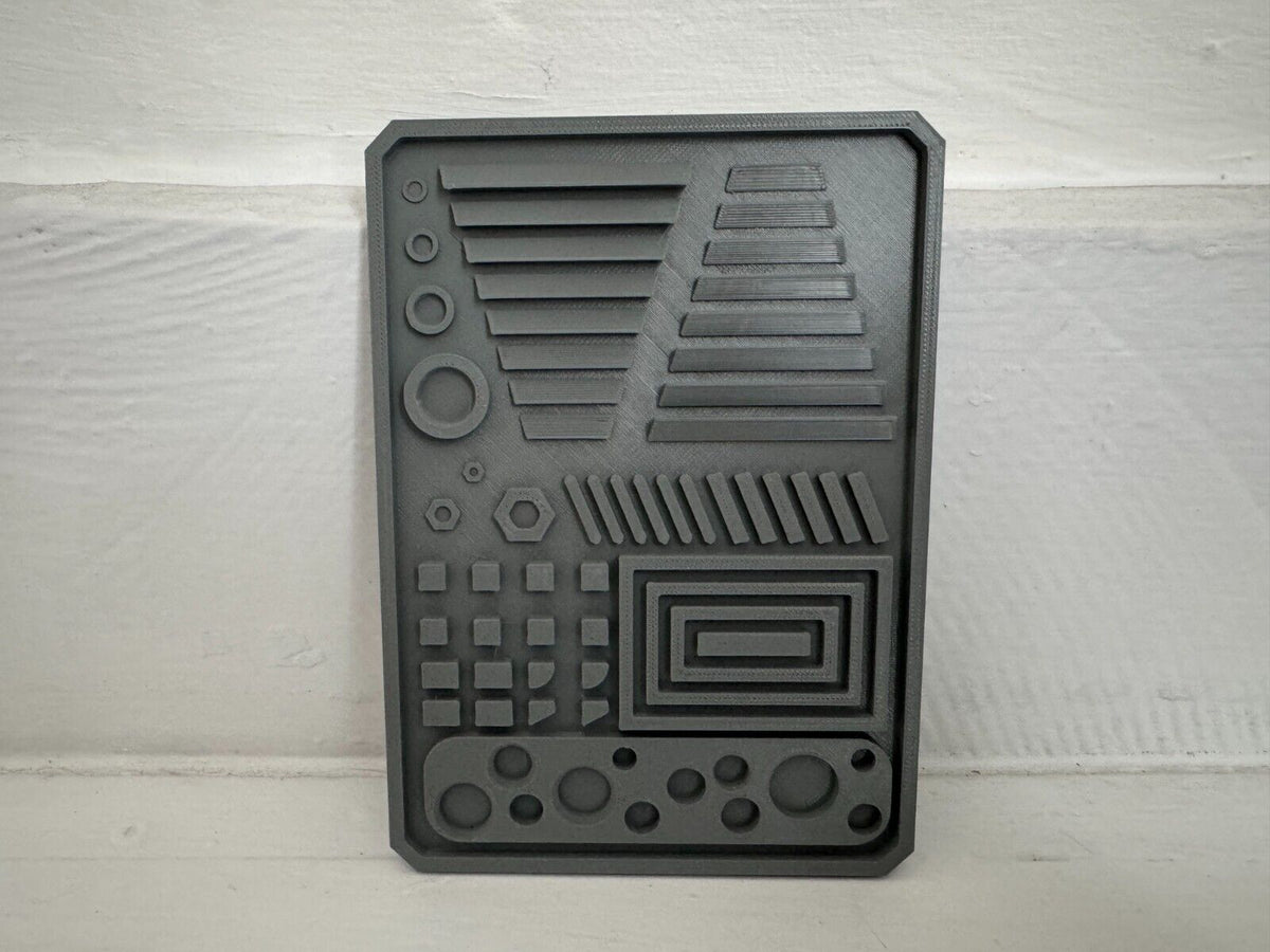 Basic Shapes Dry Brush Texture Palette For Miniature Painting Table To