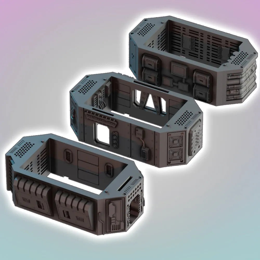 Science and Research Facility 2 Level Sci-Fi Building 28mm 32mm 3D Pri ...