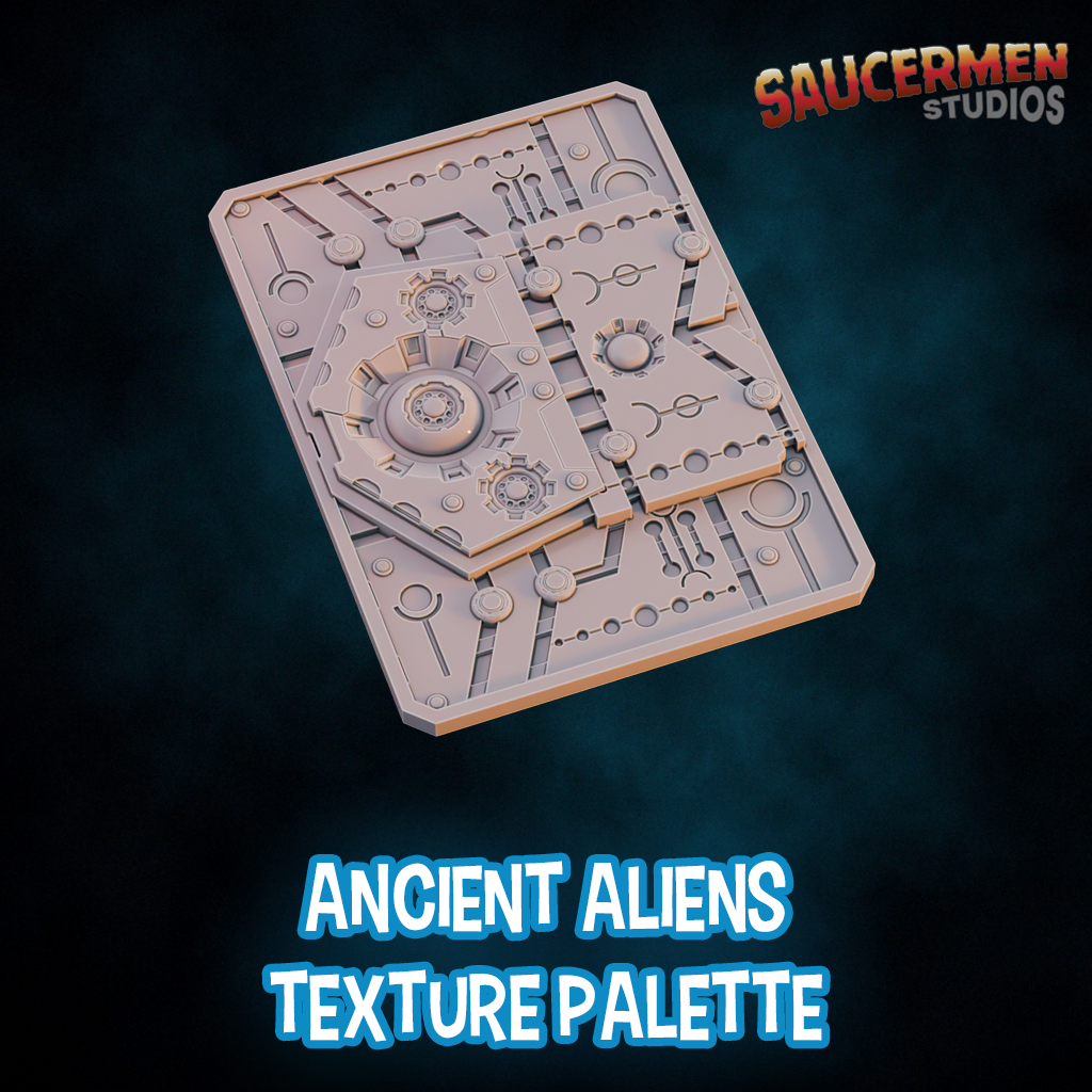 Ancient Aliens Dry Brush Texture Palette for Miniature Painting - Unpr ...