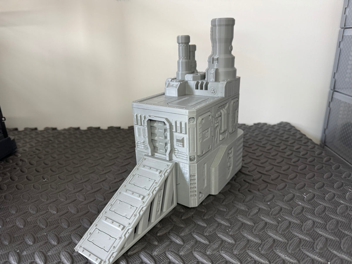 Sci Fi Building Industrial Factory Tabletop Terrain Scenery 28mm 32mm ...