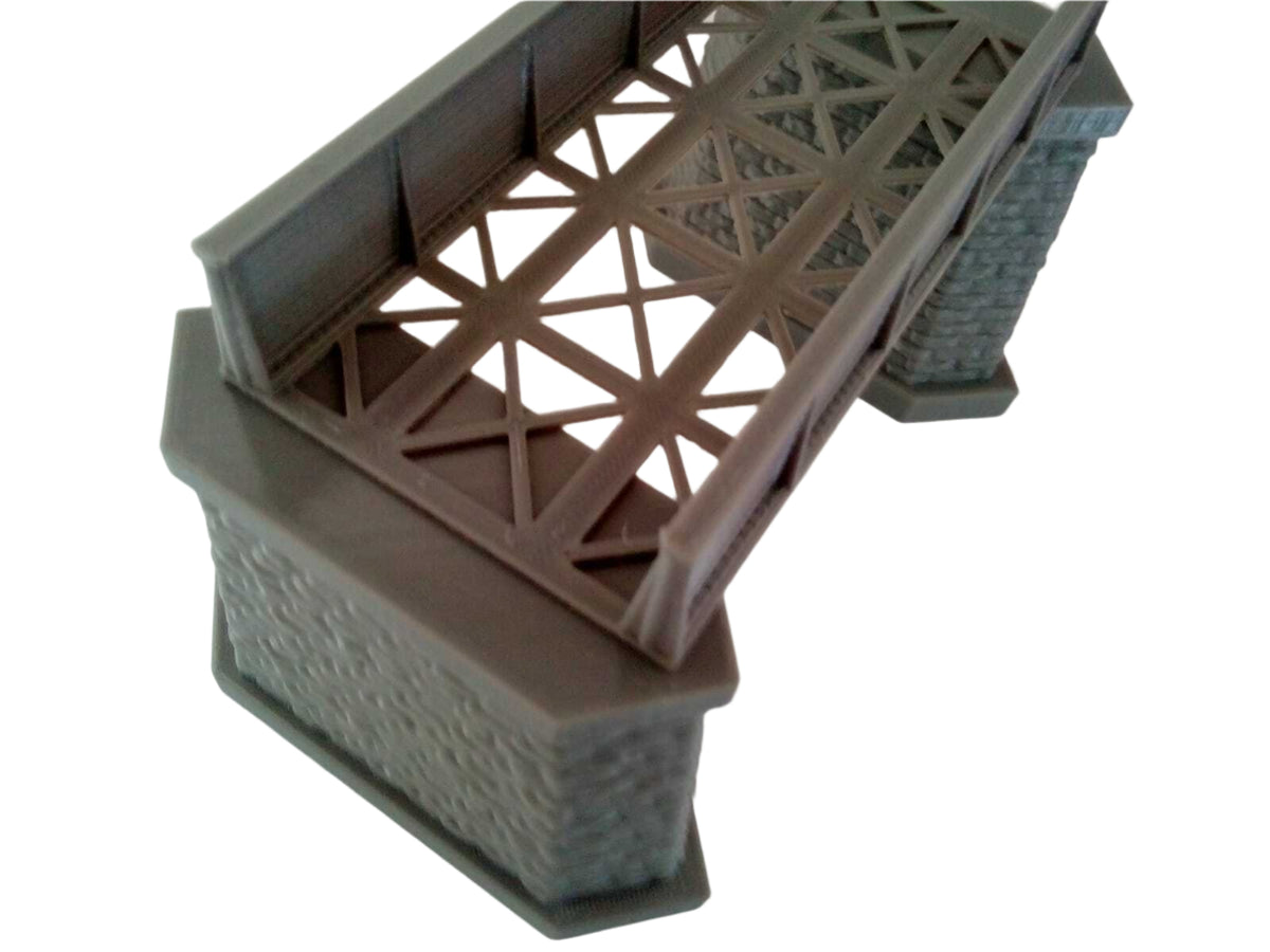OO Gauge Bridge Support Pier Model Railway Girder Support Brick Stone ...