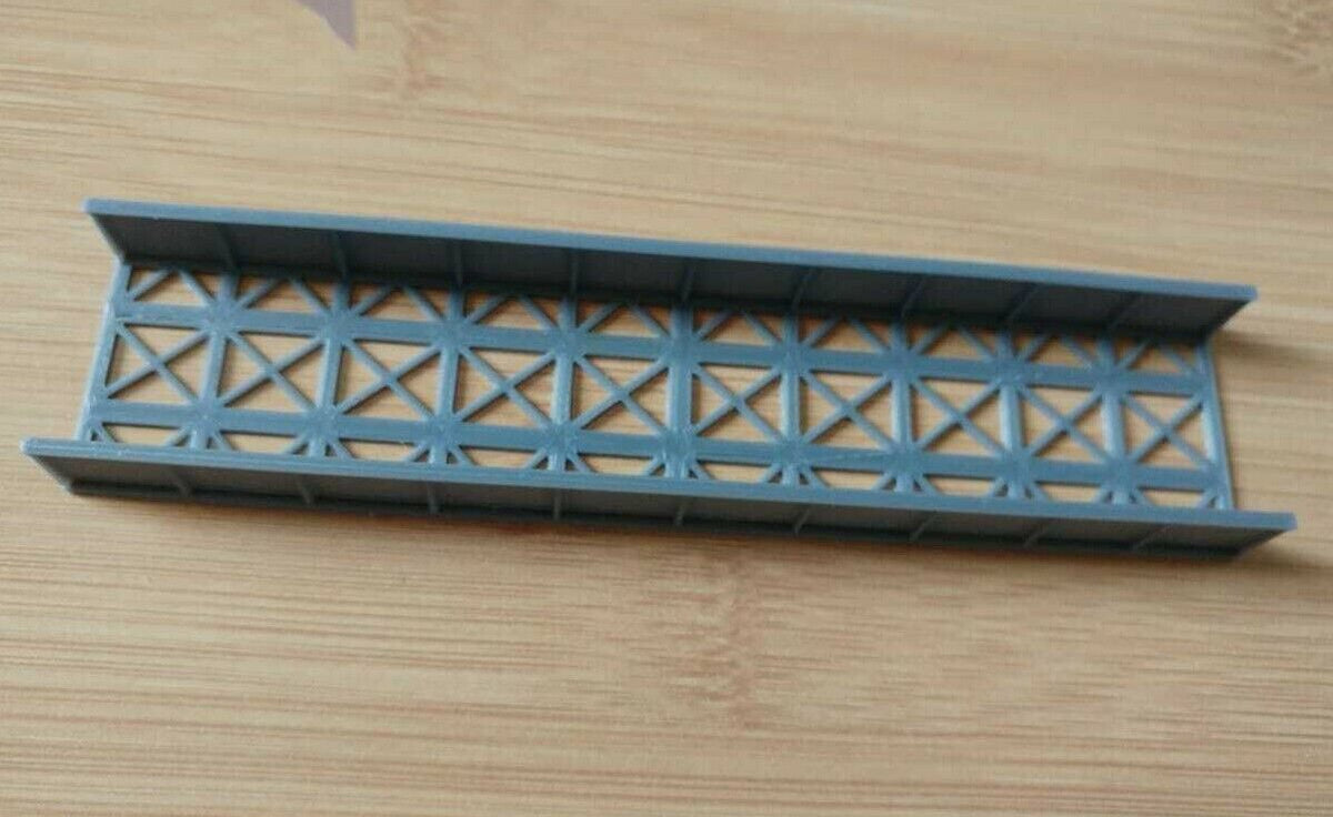 Long TT120 Gauge Single Track Bridge Girder Model Railway Track Bridge ...