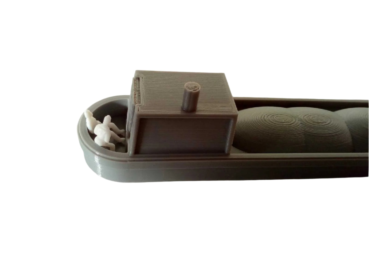 Cargo Working Canal/River Barge/Boat 00 Gauge Model Railway Scenery ...