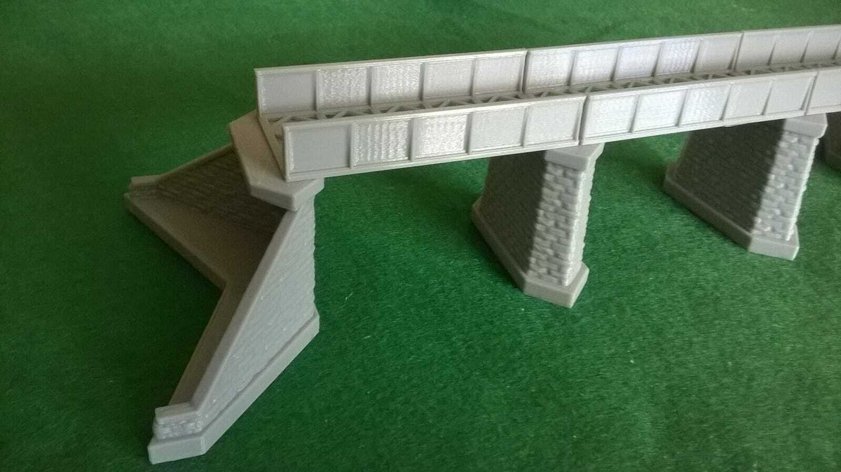 Large Girder Bridge TT120 Gauge Model Railway Bridge Support Stonework ...