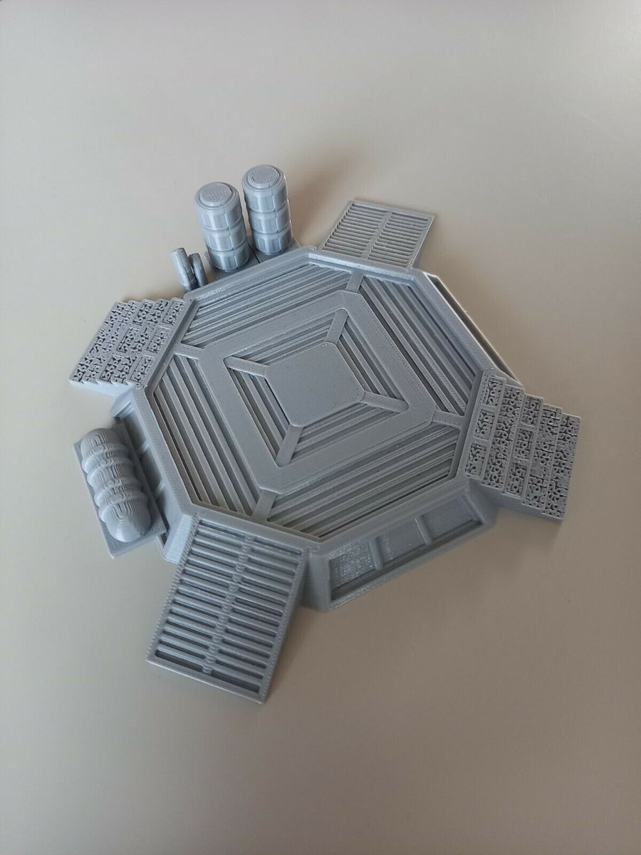15mm Sci Fi Outpost Compound Command Military Buildings Tabletop Warga ...