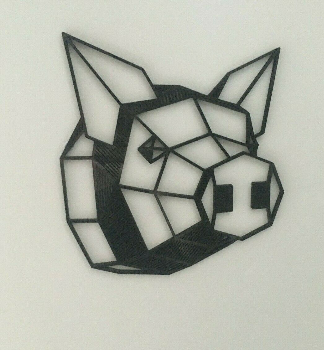 Geometric Pig Head Wall Art Decor Hanging Decoration Origami Style ...