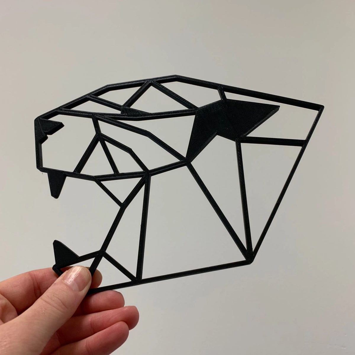 Geometric Cougar Animal Wall Art Decor Hanging Decoration Origami Styl ...